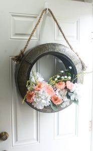 DIY Unique Spring Tire Wreath