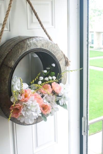 DIY Unique Spring Tire Wreath