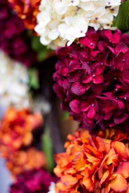 DIY Fall Hydrangea Wreath in 15 Minutes