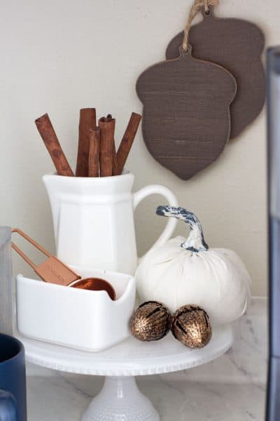 Create a Fall Coffee Nook in a Small Space