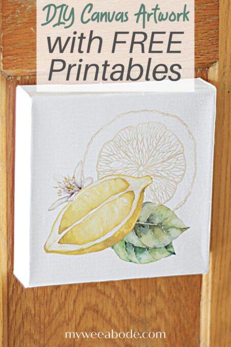 How to Make Canvas Wall Art with Free Printables