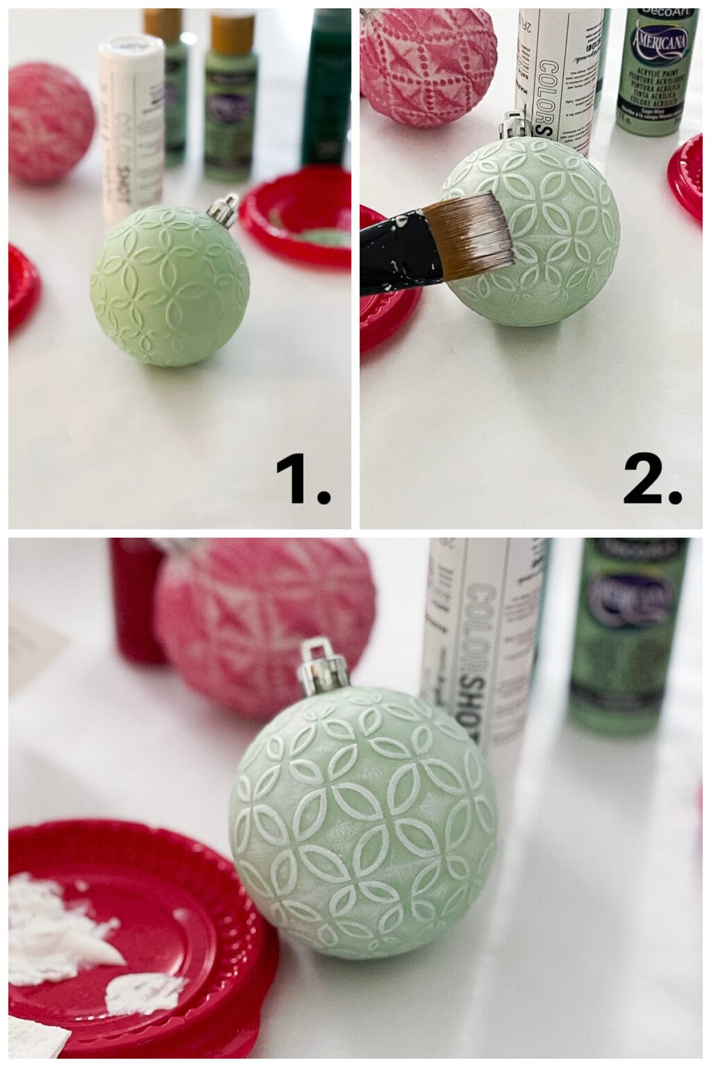 How to Paint Ornaments for Your Christmas Color Palette