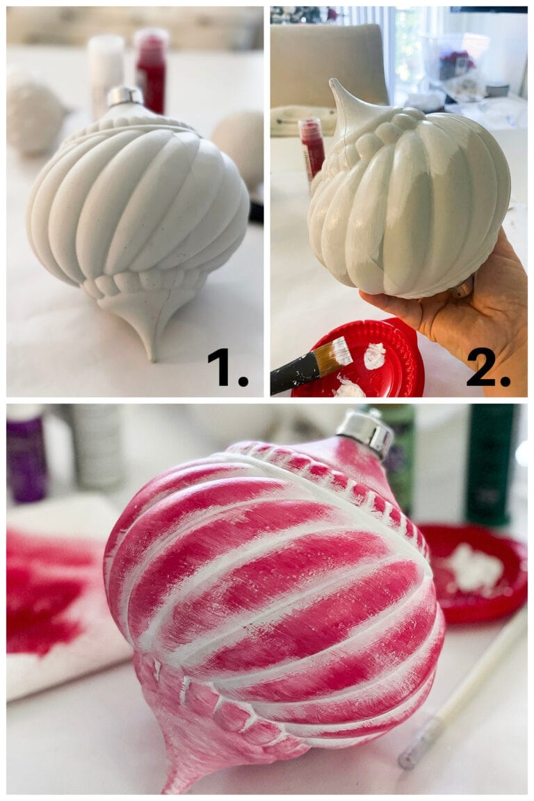 How to Paint Ornaments for Your Christmas Color Palette