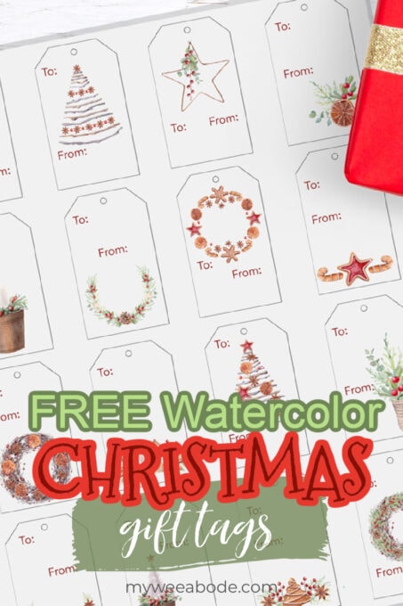 Free Christmas Gift Tags Merry and Sweet