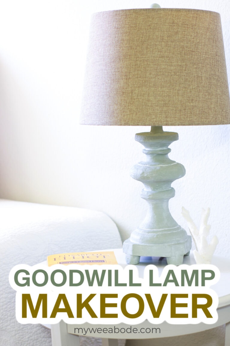 Goodwill Lamp Makeover with Paint