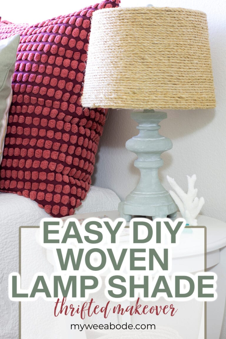 Easy DIY Woven Lamp Shade with Jute Cord