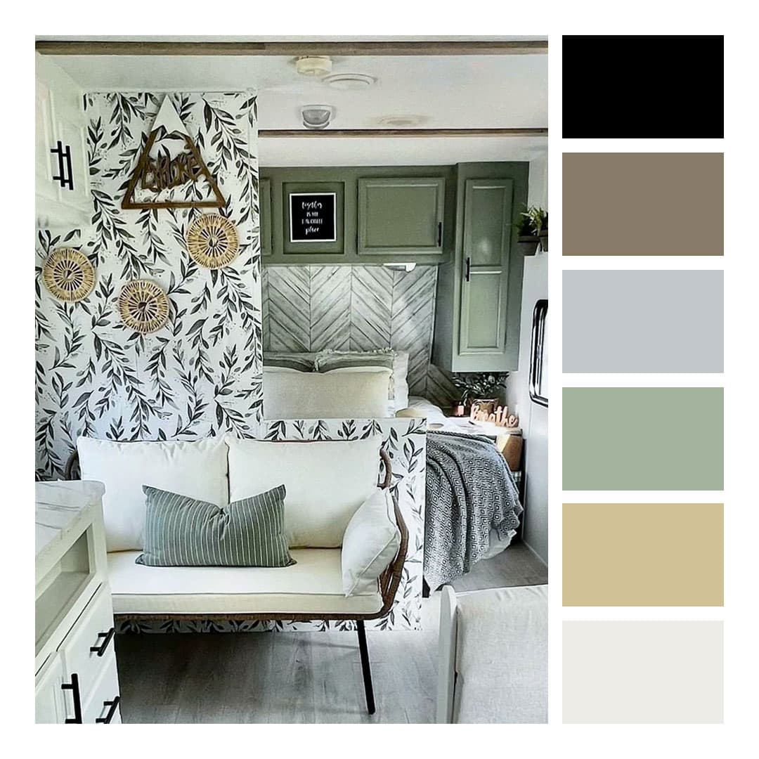 Light and Airy RV Renovation Kitchen Design Board