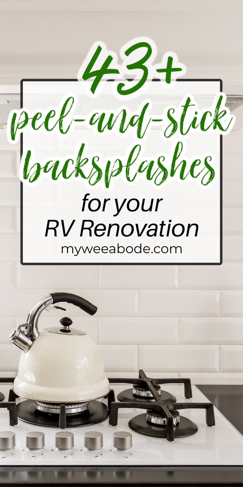 Easily Transform Your RV Kitchen with Peel and Stick Tile