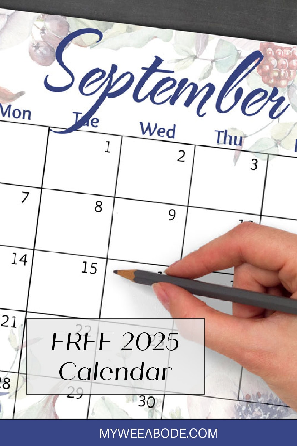 Free Printable 2025 Annual Calendar